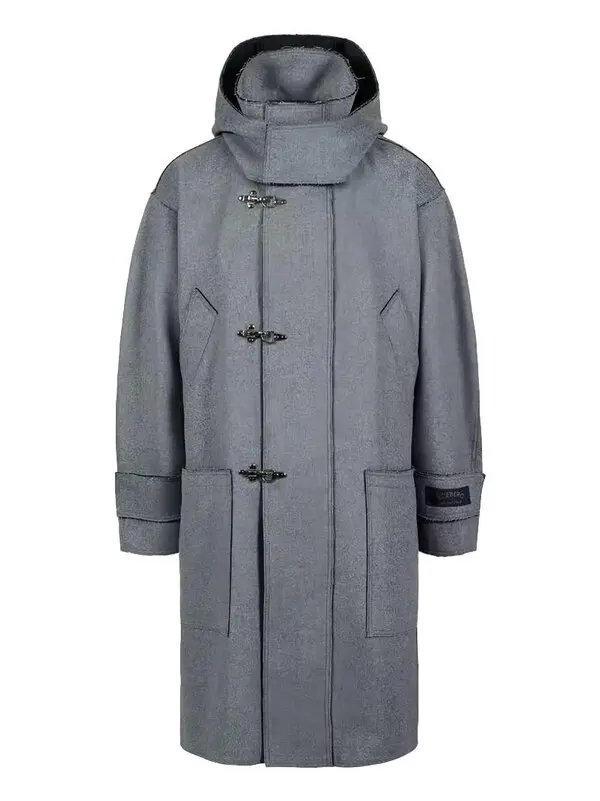 Iceberg Toggle-fastening Hooded Coat - Grey