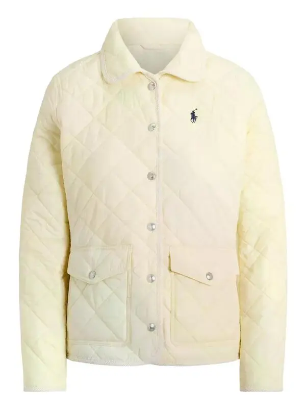 Polo Ralph Lauren Quilted Logo-embroidered Jacket - Neutrals