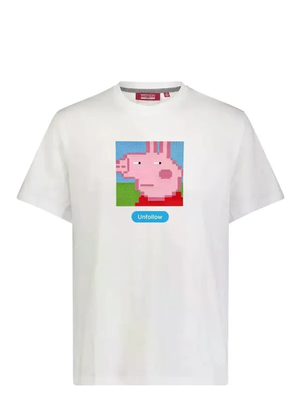 MOSTLY HEARD RARELY SEEN 8-BIT Pig-print T-shirt - White