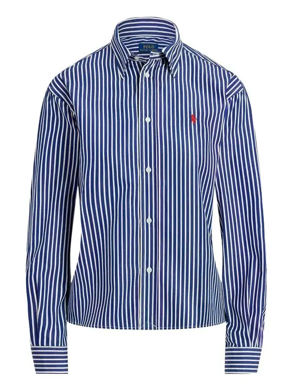 Polo Ralph Lauren Striped Cotton Shirt - Blue