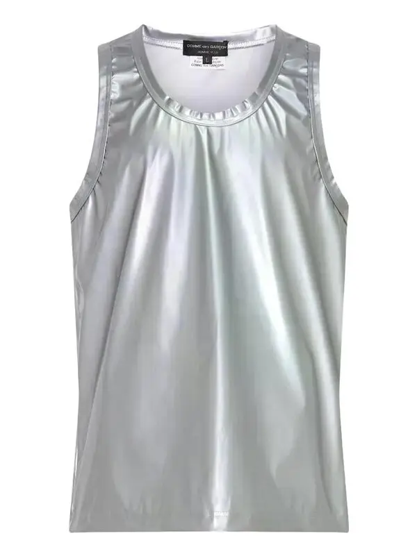 Comme Des Garçons Metallic-effect T-shirt - Silver