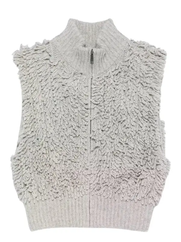 DRYKORN Fukuo Zip-up Gilet - Grey