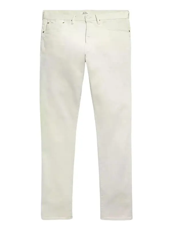 Polo Ralph Lauren Logo-embroidered Slim-fit Jeans - Neutrals