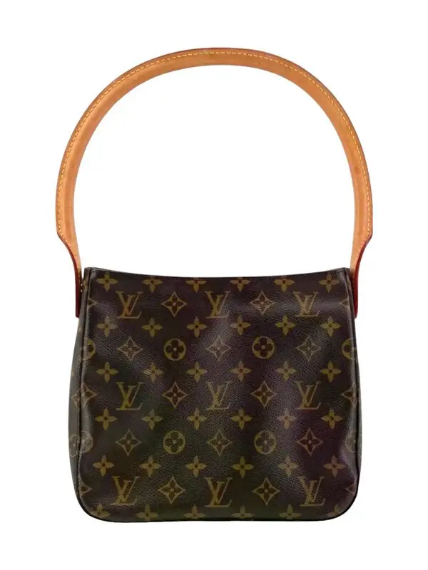 LOUIS VUITTON 2001 Monogram Looping Mm Shoulder Bag - Brown