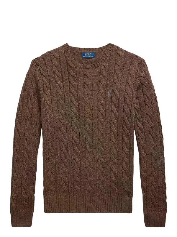 Polo Ralph Lauren Cable-knit Cotton Sweater - Brown
