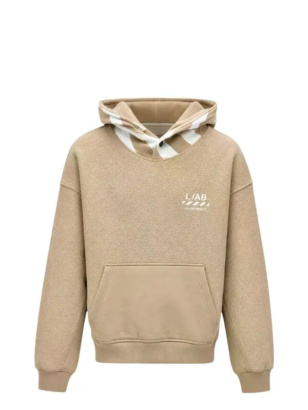 Off-White Reverse Textured Hoodie - Neutrals