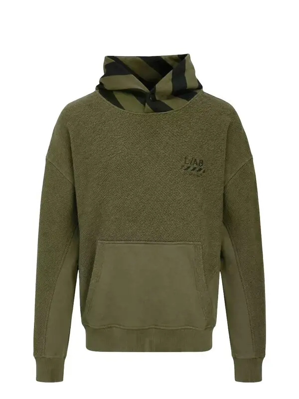 Off-White Logo-print Hoodie - Green