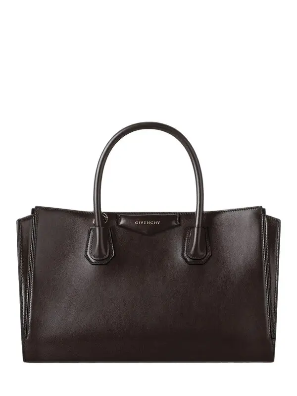 Givenchy Bag "catchall Antigona" Small In Glossy Calf Leather - Brown