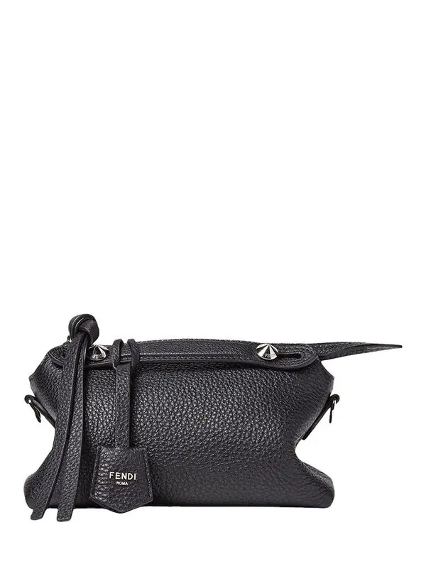 Fendi By The Way Soft Mini Bag In Roman Leather - Black