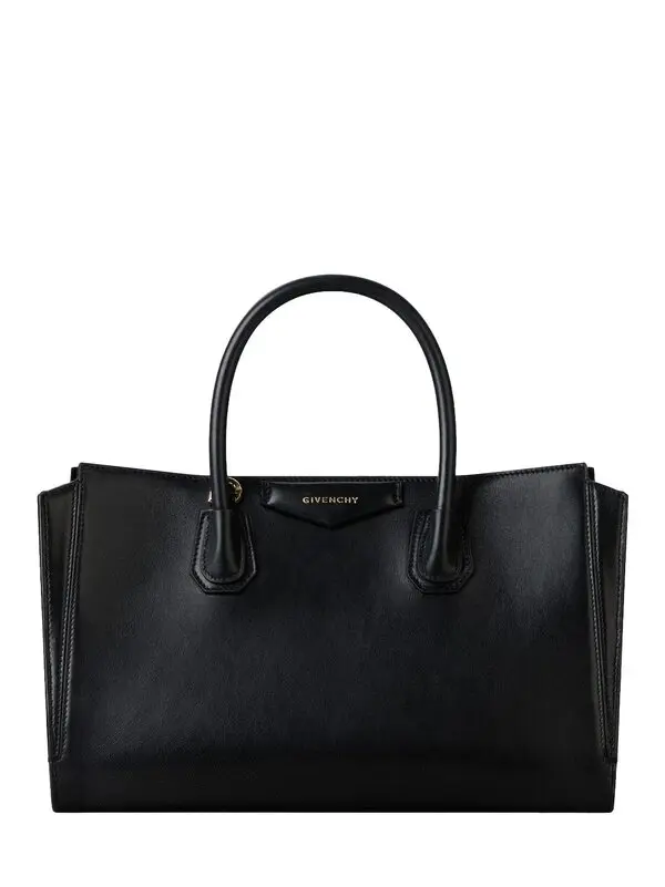 Givenchy Small Shiny Grained Leather "catchall Antigona - Black