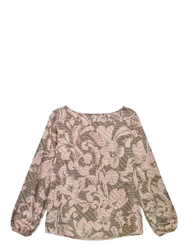 Malìparmi Sweet Foliage Reversible Blouse - Pink