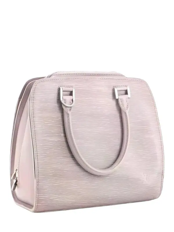 LOUIS VUITTON Pont Neuf Handbag Epi Leather Pm Satchel - Purple