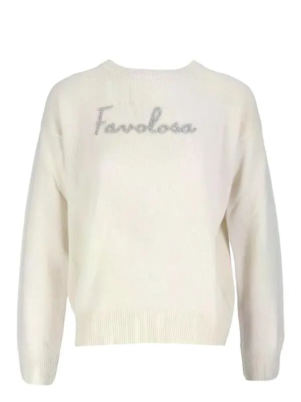 MC2 SAINT BARTH Favolosa Embroidered Sweater - Neutrals
