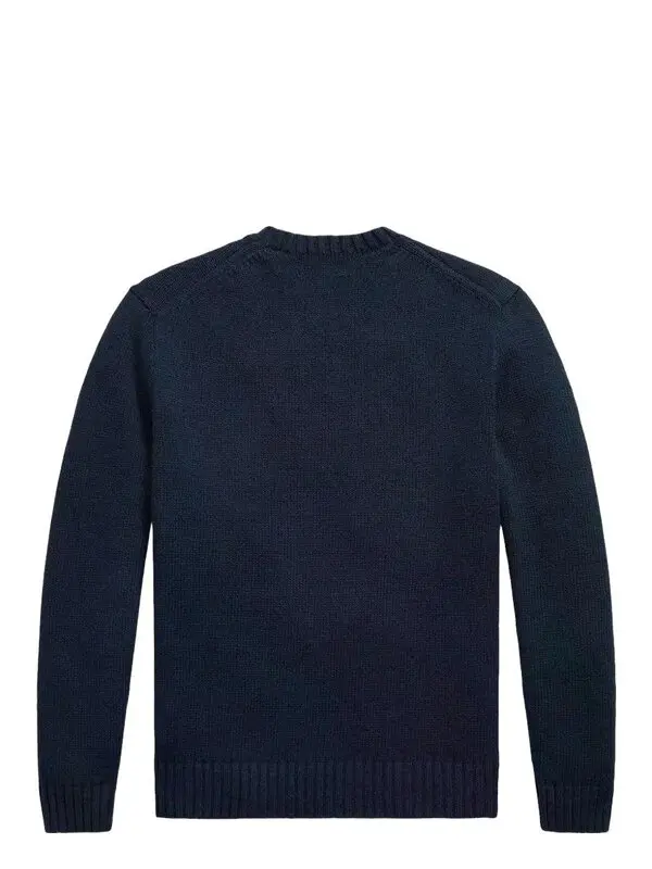 Polo Ralph Lauren Polo Bear Intarsia-knit Sweater - Blue