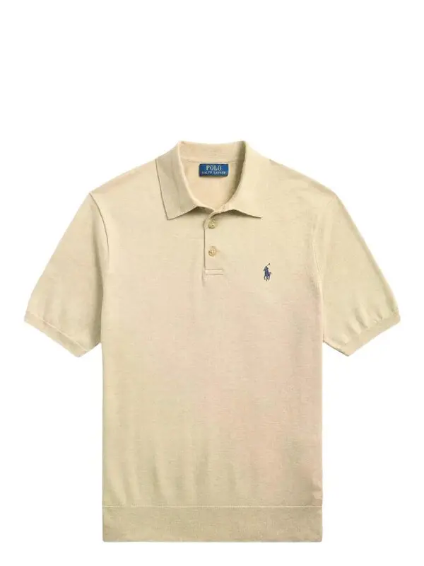 Polo Ralph Lauren Embroidered Logo Polo Sweater - Neutrals