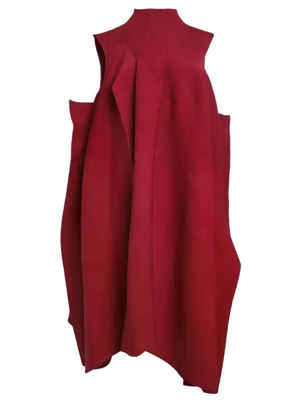 CFCL Ribbed-knit Sleeveless Mini Dress - Red