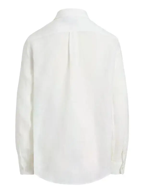 Polo Ralph Lauren Logo-embroidered Linen Shirt - White