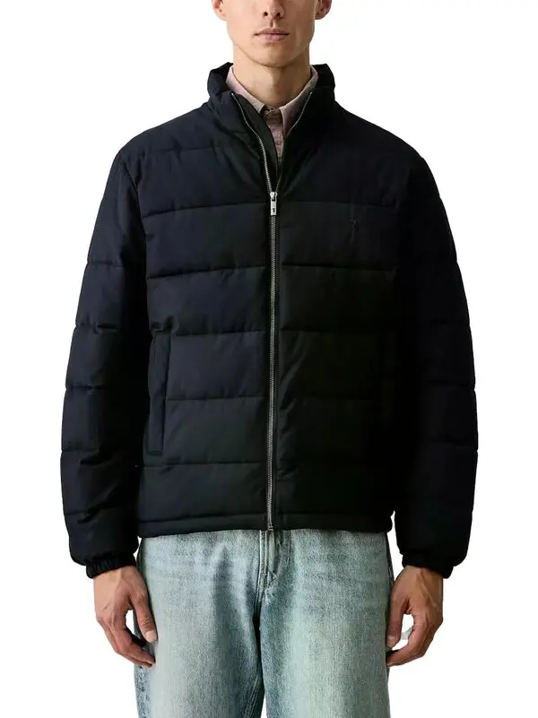 TRUSSARDI Quilted High-neck Jacket - Blue