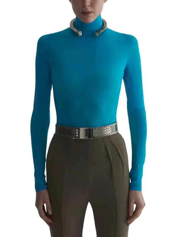 MUGLER Long Sleeve Top - Blue