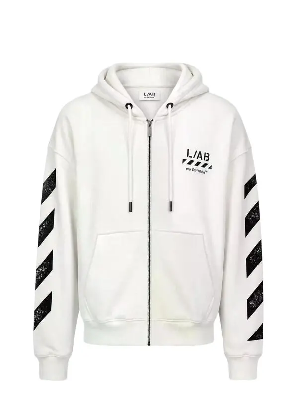 Off-White Logo-print Hoodie - White