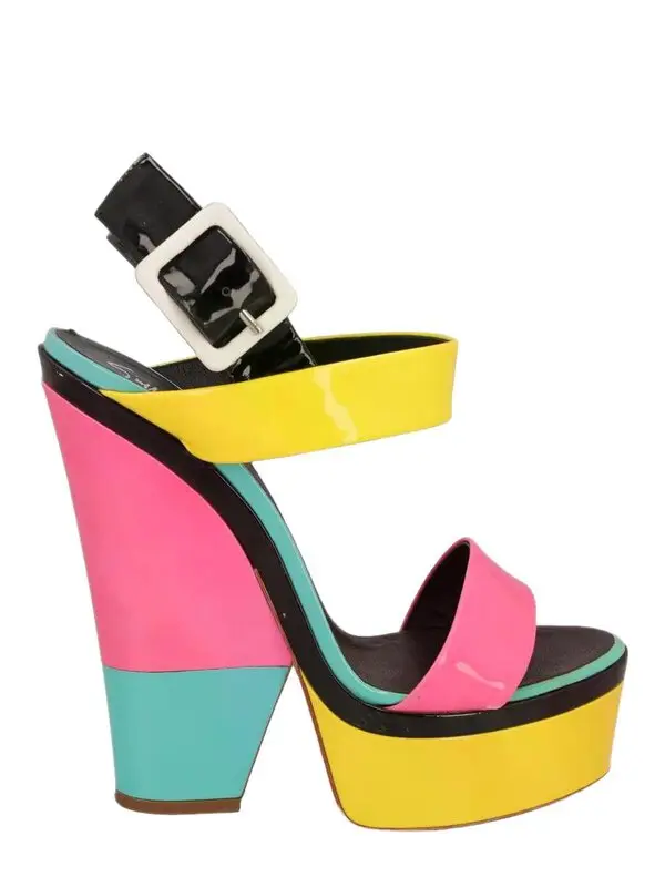 GIUSEPPE ZANOTTI Platform Wedge Sandals - Pink