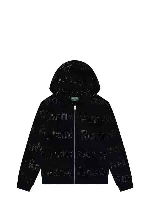 DENIM TEARS Srca Rhinestone-embellished Hoodie - Black