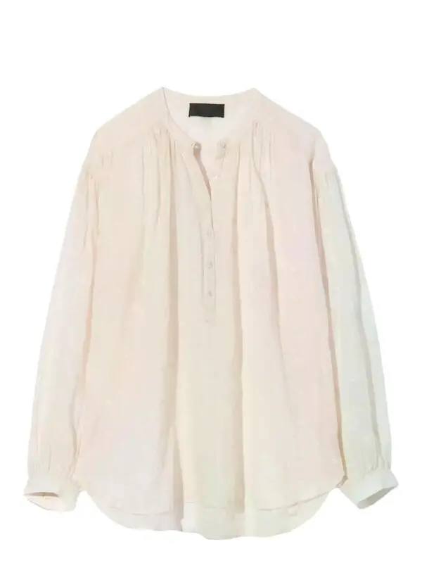 NILI LOTAN Ivy Gathered Blouse - Neutrals