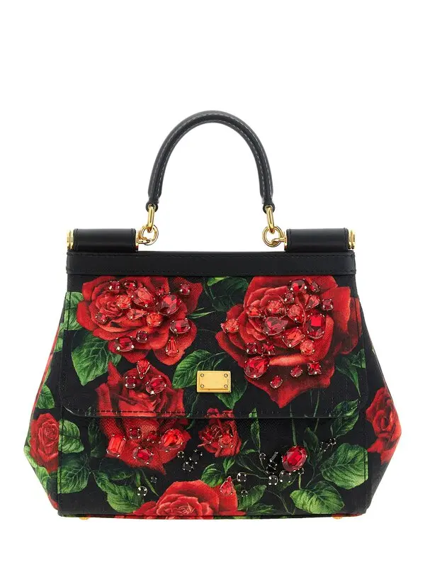 Dolce & Gabbana Sicily' Small Handbag - Red