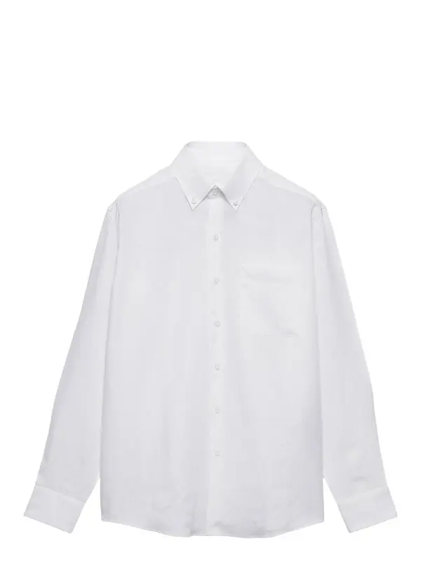 Prada Oversized Button-down Shirt - Bianco