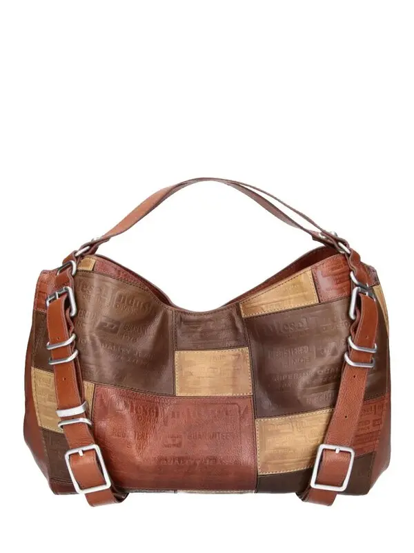 DIESEL® 100% Leather Mini Bag - Brown