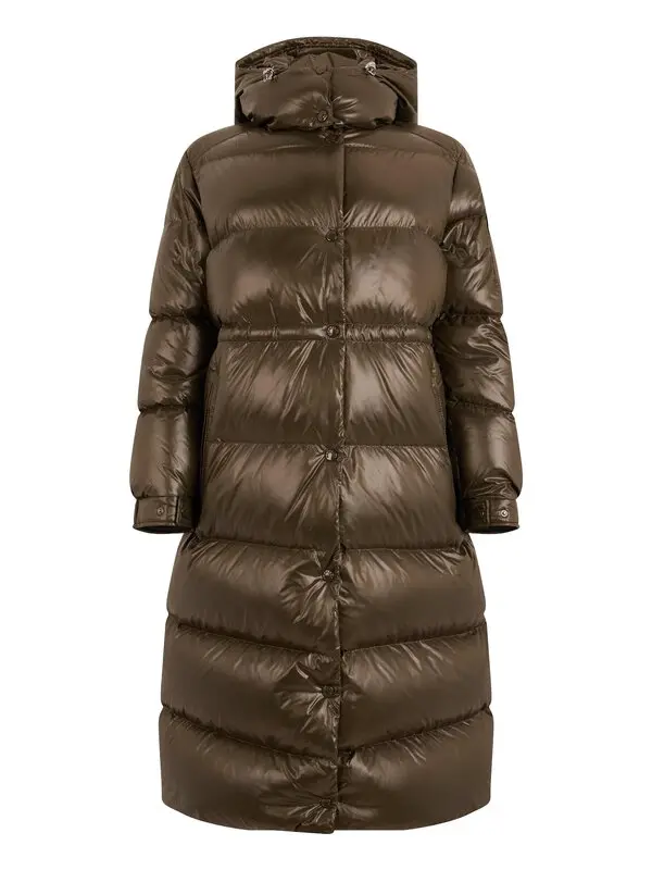 Moncler Puffer With Hood - Brown