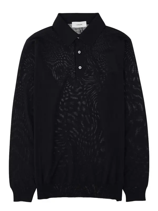 LARDINI Knit Sweater Sweatshirt - Black