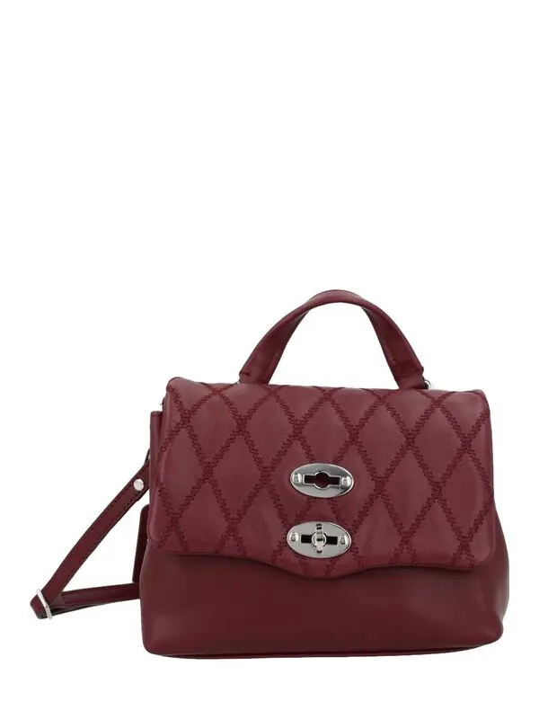 ZANELLATO Structured Zipper Handbag - Red