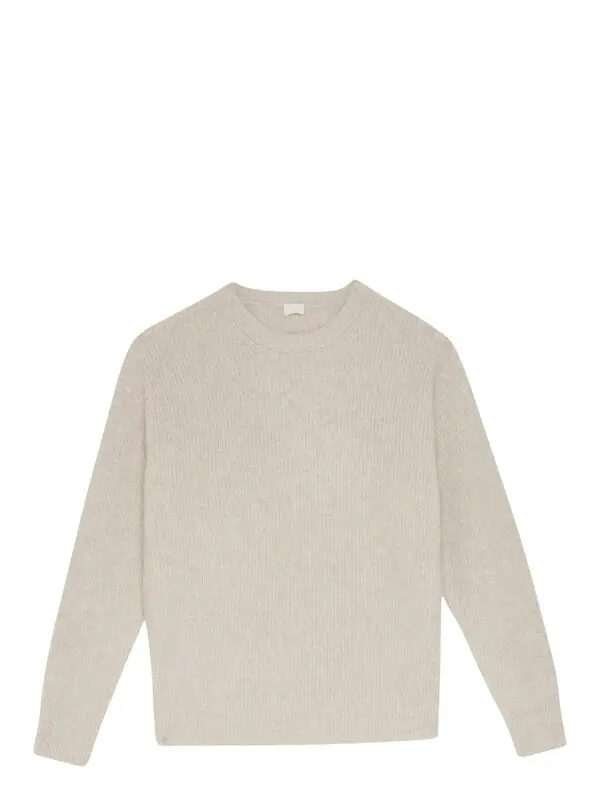 CT PLAGE Hair And Fox Wool Crew Neck Sweater - Ivory