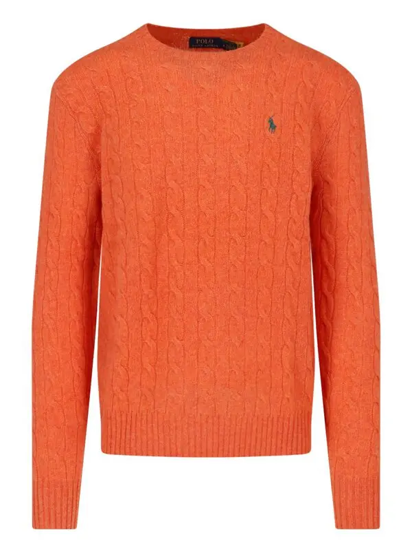 Polo Ralph Lauren 90% Wool 10% Cashmere Sweater - Orange