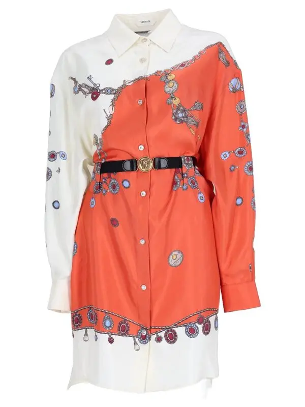 Versace Versatile Elegant Dress - Orange