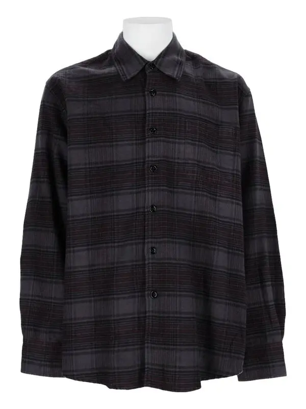 Our Legacy Checked Flannel Button-up Shirt - Grey