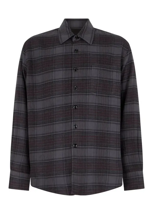 Our Legacy Checked Flannel Button-up Shirt - Grey