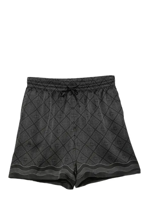 Casablanca Silk Shorts - Black