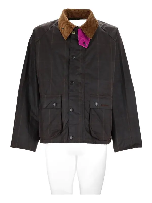 PAUL SMITH LOVES BARBOUR 100% Cotton Sports Jacket With Heritage Style - Brown