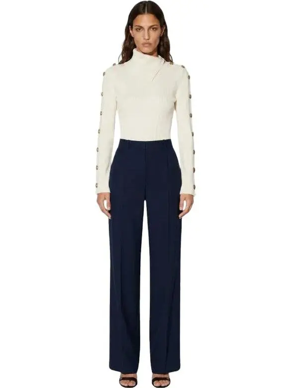 Elisabetta Franchi Tailored Pants Autumn - Navy