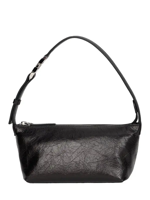 Fendi Mini Vanity Handbag In Calfskin Leather - Black