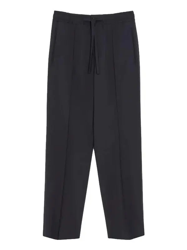 Valentino Garavani Embroidered V Logo Pants - Navy
