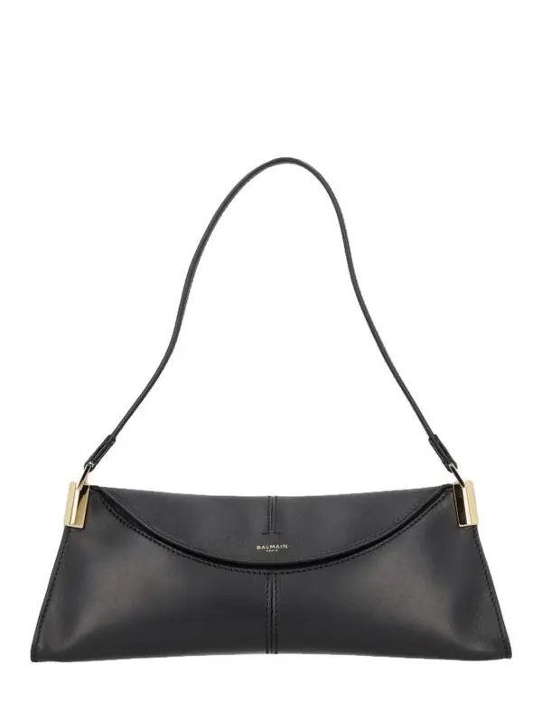 Balmain Sculpted Shoulder Bag - Black