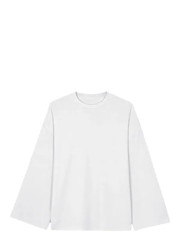 THE FRANKIE SHOP Rio Crewneck T-shirt In 100% Organic Cotton - White