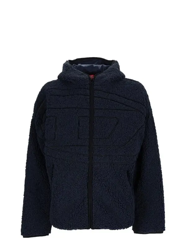 DIESEL® Sporty Zip-front Jacket - Black