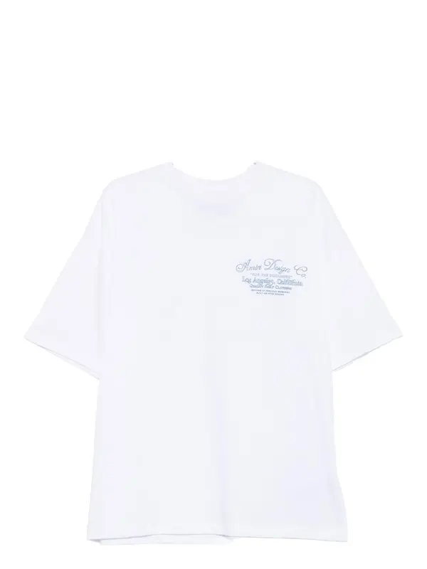 Amiri Dreamers Chain Stitch Oversized Tee - White