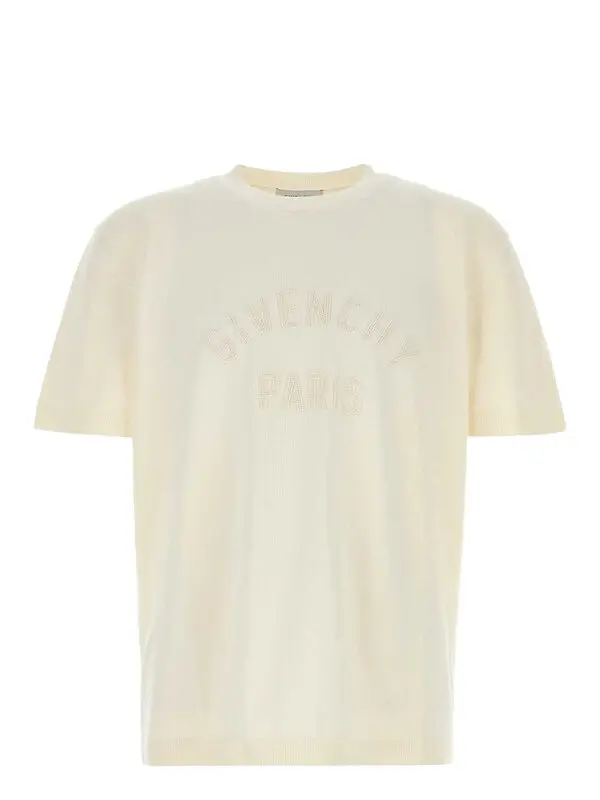 Givenchy Embellished Knit T-shirt - Ivory