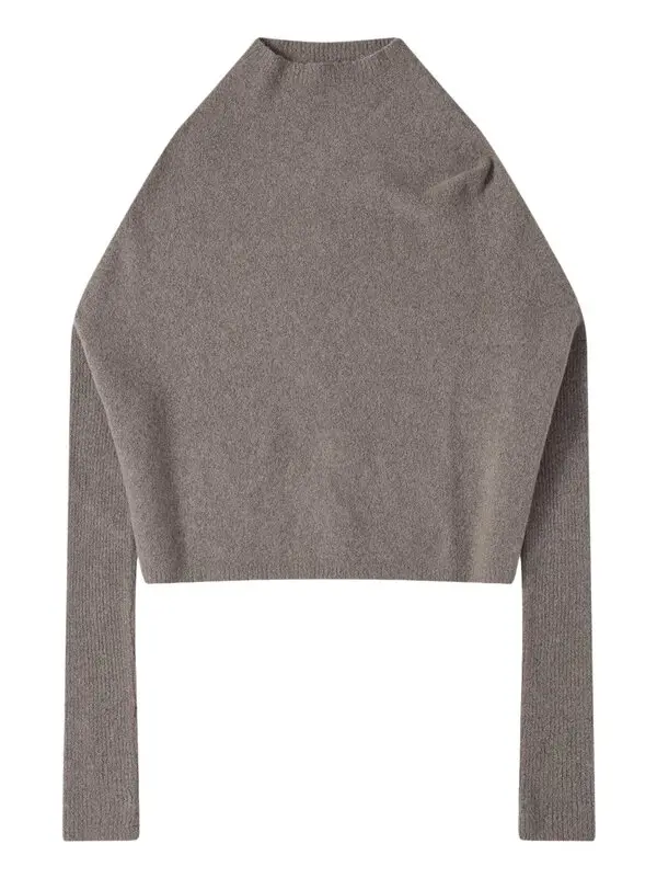 Rick Owens Long-sleeve Crater Maglia 'dust - Brown