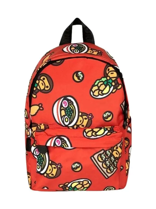 A BATHING APE Baby Milo Medium Backpack - Red